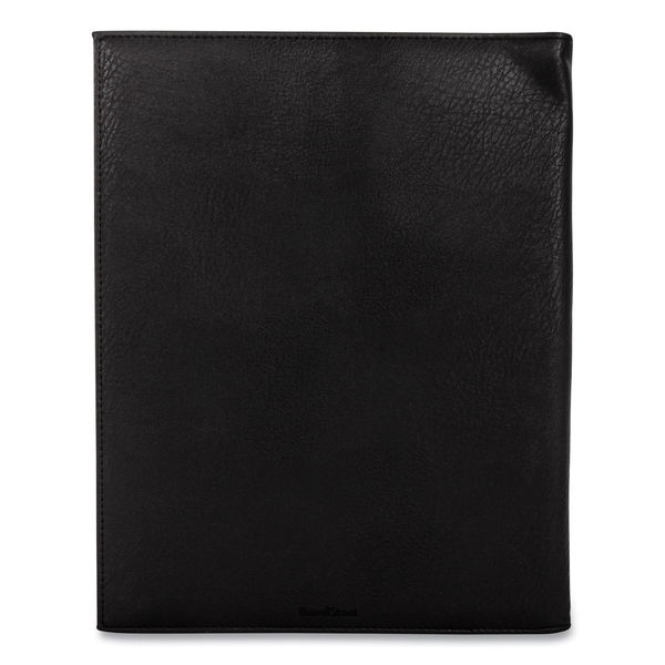 BND5042BSBLACK: Faux-Leather Padfolio, 9 x 12 Pad, 9.75 x 12.5, Black